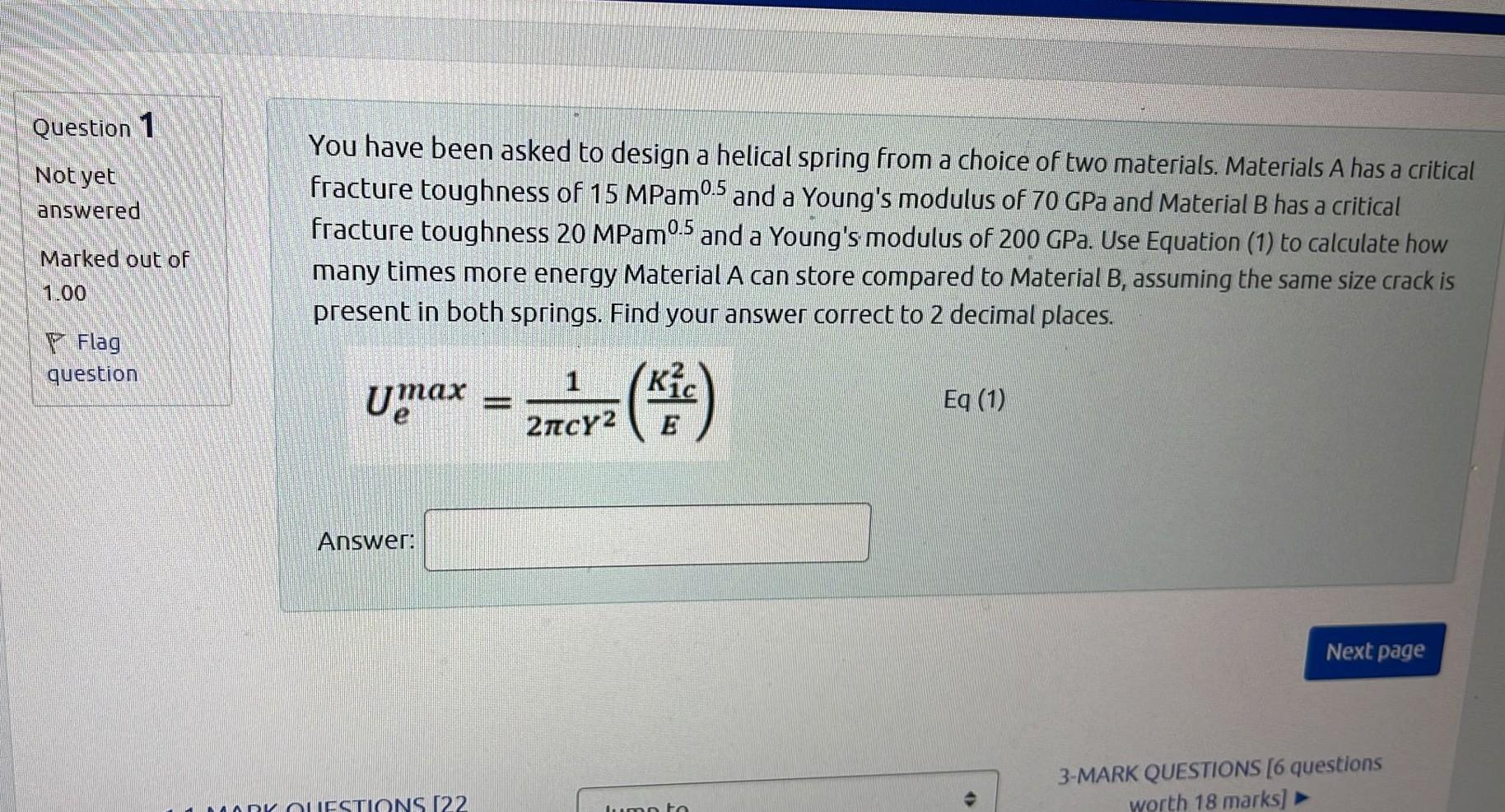 Solved Answer: Next page 3-MARK QUESTIONS [6 questions | Chegg.com