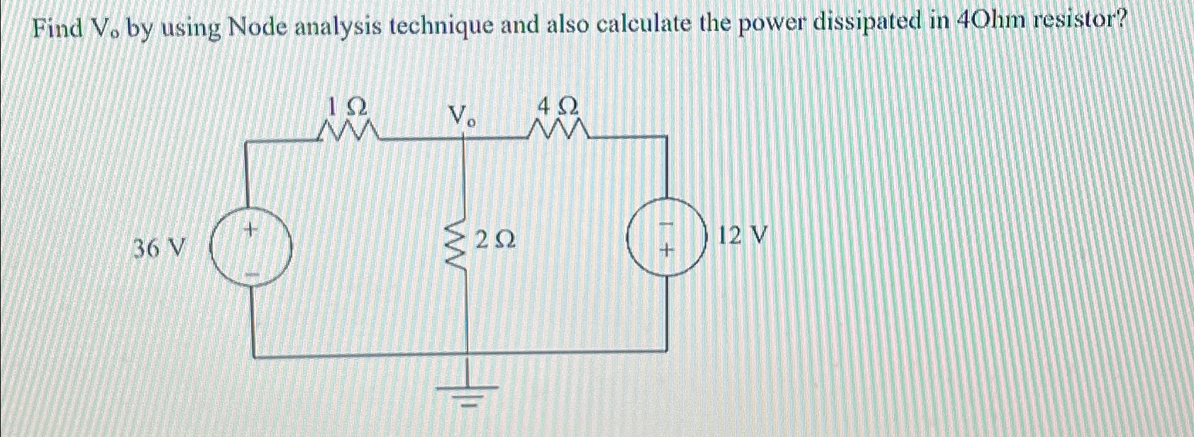 Solved Find V0 ﻿by using Node analysis technique and also | Chegg.com