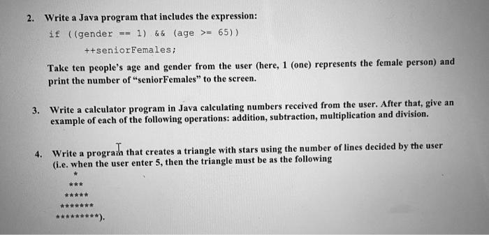 Solved 2. Write a Java program that includes the expression: | Chegg.com