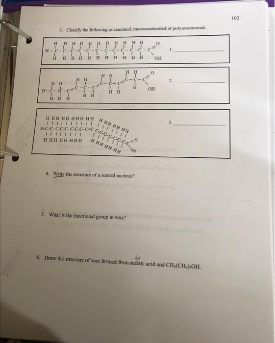 Solved 1. Classify the following as different types of | Chegg.com