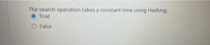 Solved is one of the advantages of separate chaining over | Chegg.com