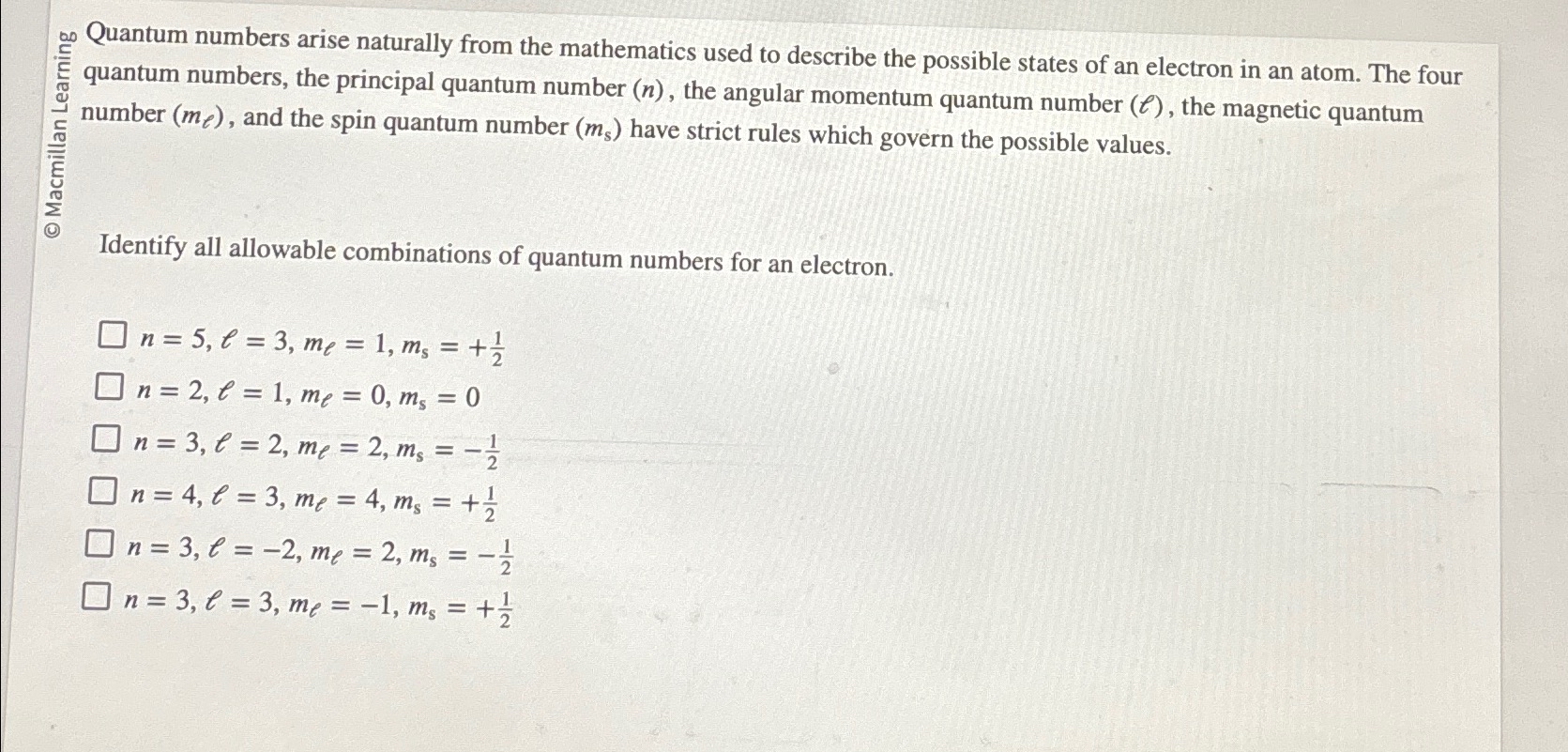 Solved हुQuantum numbers arise naturally from the | Chegg.com