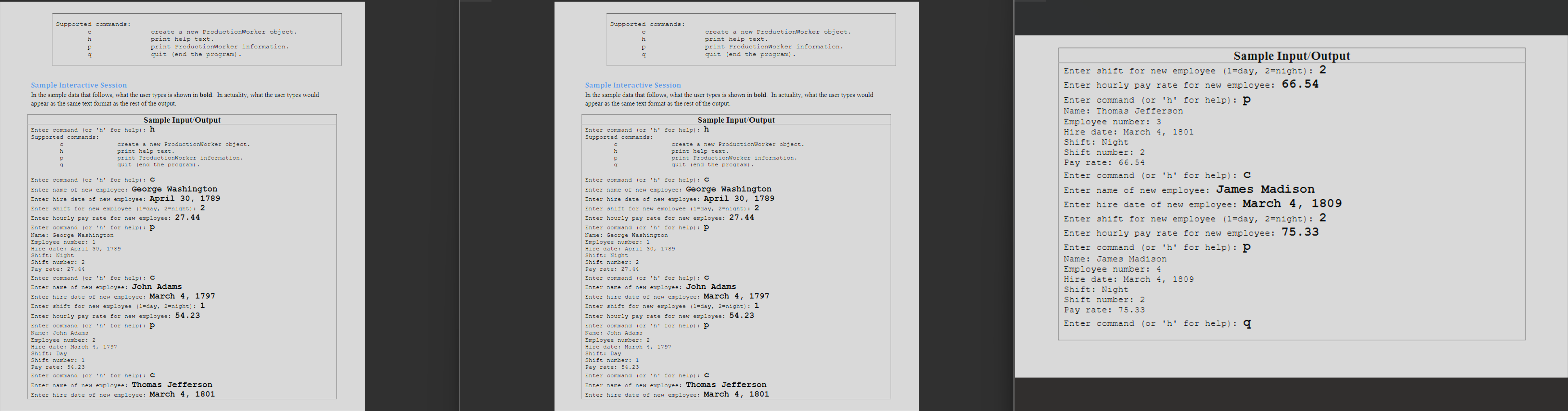 Solved Sample Interactive SessionIn the sample data that | Chegg.com