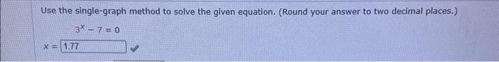 Solved Use the single-graph method to solve the given | Chegg.com