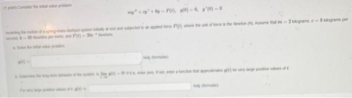 m∗+a4+ky=f(t,−x2)=8,b2(D)=0 y(1)= 1 w any ley both | Chegg.com