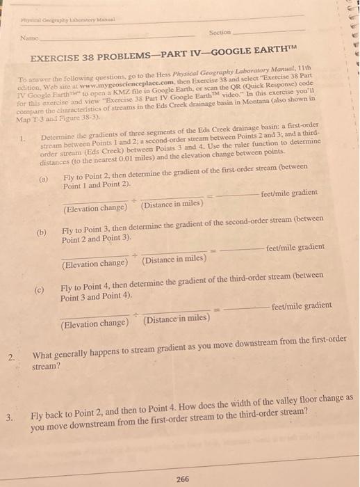 Solved EXERCISE 38 PROBLEMS-PART IV To anwer the following | Chegg.com