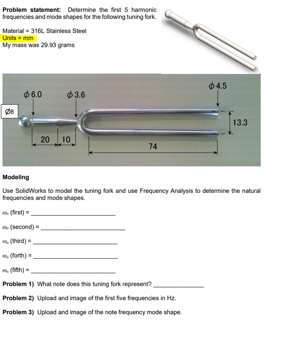 Solved Material =316L ﻿Stainless Steel ﻿Units =mm ﻿My ﻿mass | Chegg.com