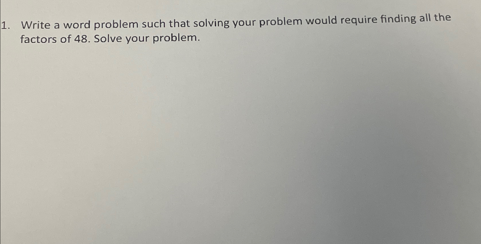 Solved Write a word problem such that solving your problem | Chegg.com
