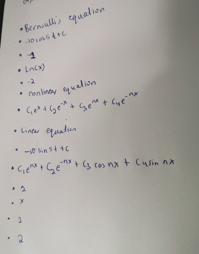 Solved The complementary function (C.F.) of the differential | Chegg.com
