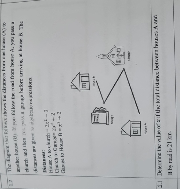 Solved The diagram that foliows Shows the distances from one | Chegg.com
