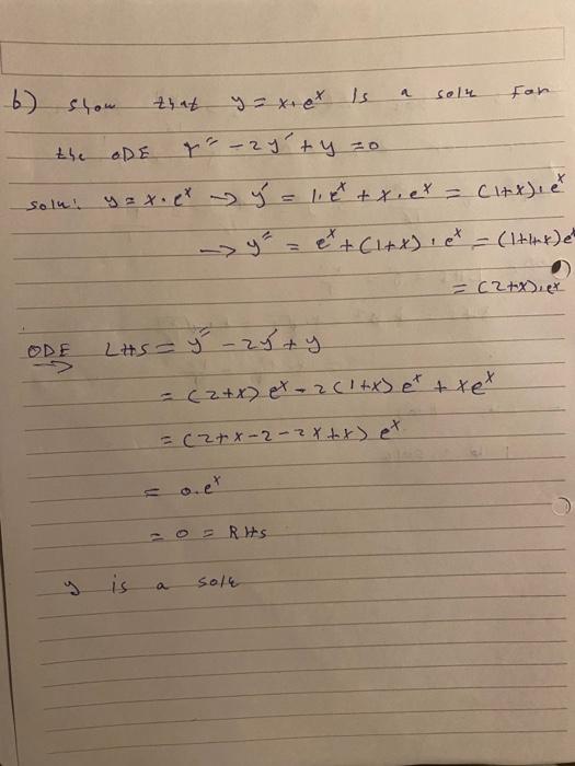 Solved how did we get the y prime and y double prime? | Chegg.com