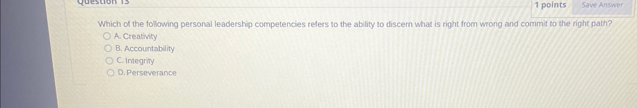 Solved 1 ﻿pointsSave AnswerWhich of the following personal | Chegg.com