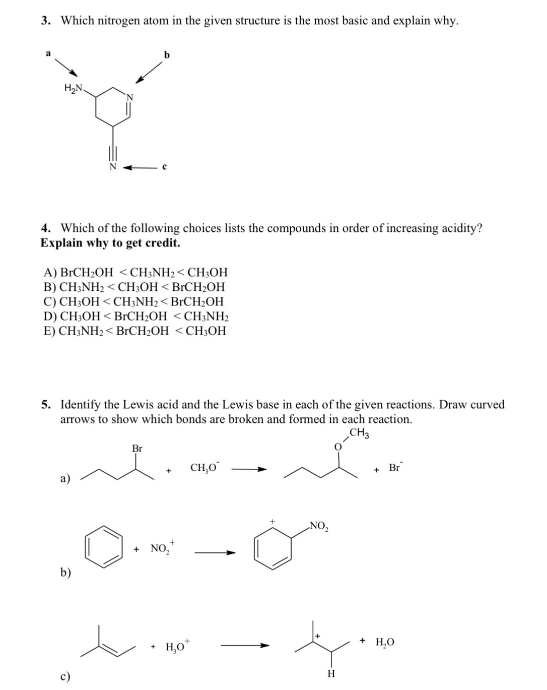 Solved Which sequence correctly ranks the indicated protons | Chegg.com