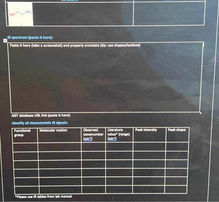 Solved AIST database URt link (paste it here): Identify all | Chegg.com