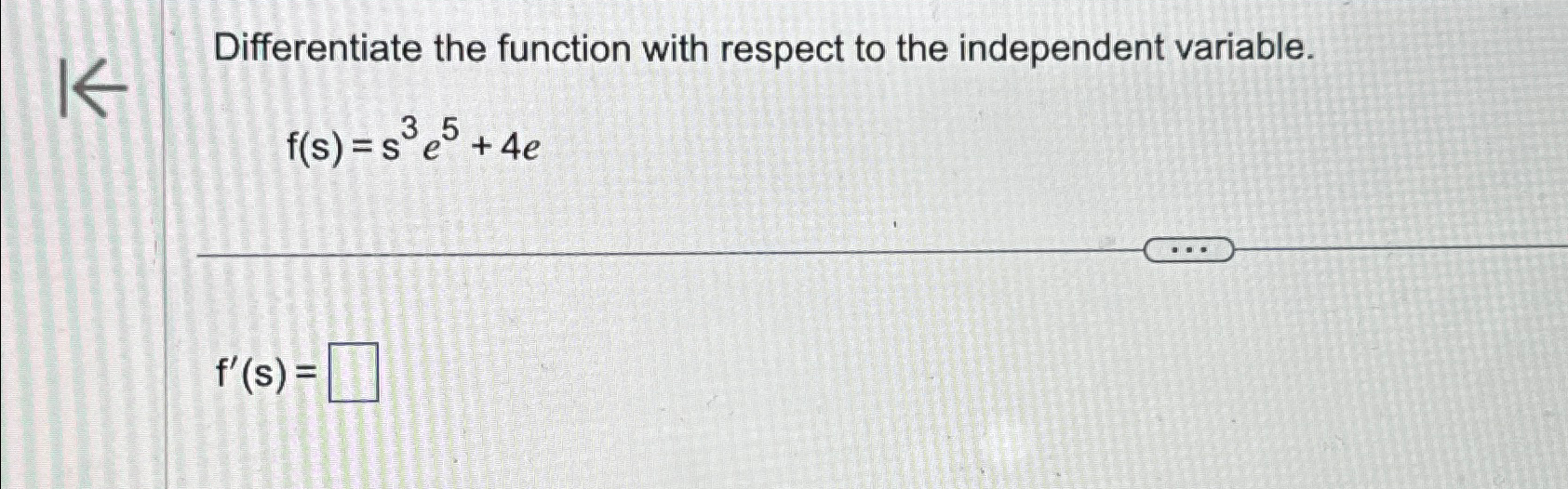Solved Differentiate the function with respect to the | Chegg.com