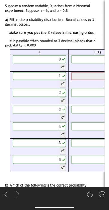 Solved Suppose a random variable, X, arises from a binomial | Chegg.com