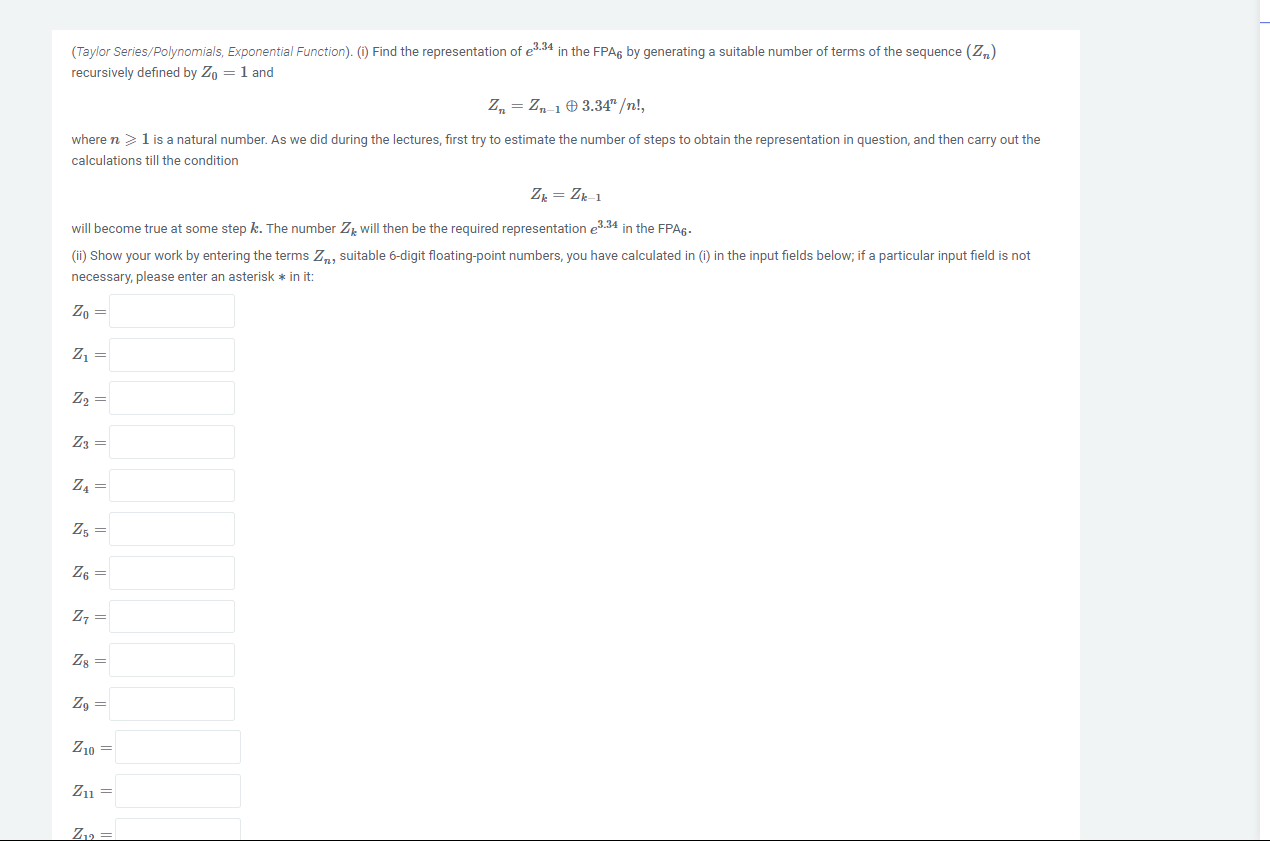 Solved Taylor Series Polynomials ﻿exponential