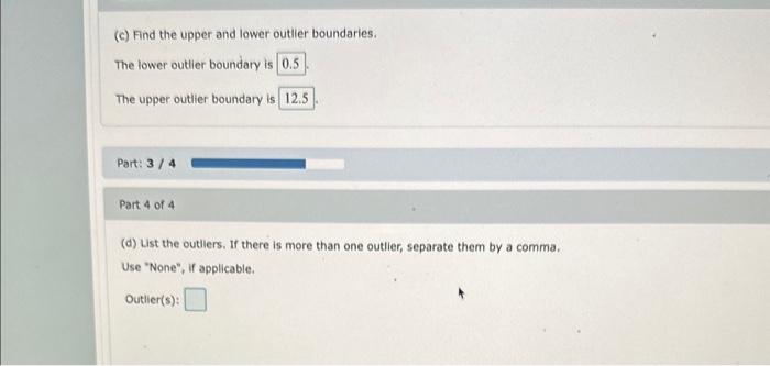 Solved For the data set Part 1 of 4 (a) Find the first and | Chegg.com