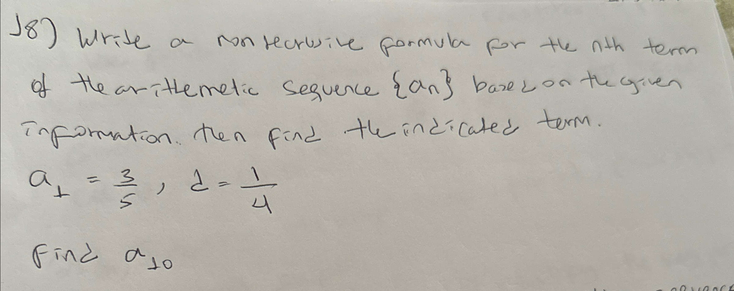Solved Write a montecrusive formula for the nth term of the | Chegg.com