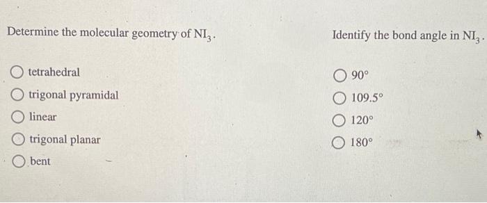 Solved Draw the Lewis dot structure for NI3. Select Draw | Chegg.com