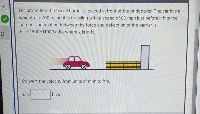 Solved + For protection the barrel barrier is placed in | Chegg.com