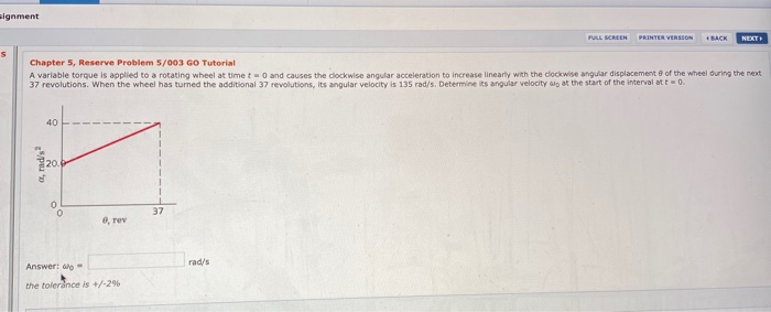 Solved ignment PULL SCREEN PRINTER VERSION BACK NEXT Chapter | Chegg.com