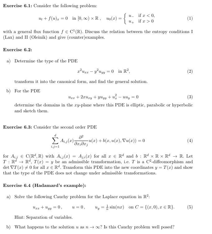 Solved Exercise 6.1: Consider the following | Chegg.com