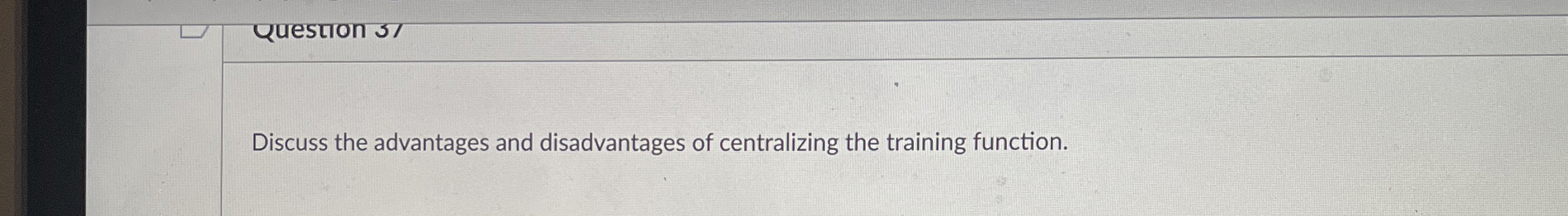 Solved Discuss the advantages and disadvantages of | Chegg.com