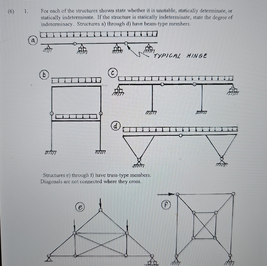 Solved (6) 1. ﻿For each of the structures shown state | Chegg.com