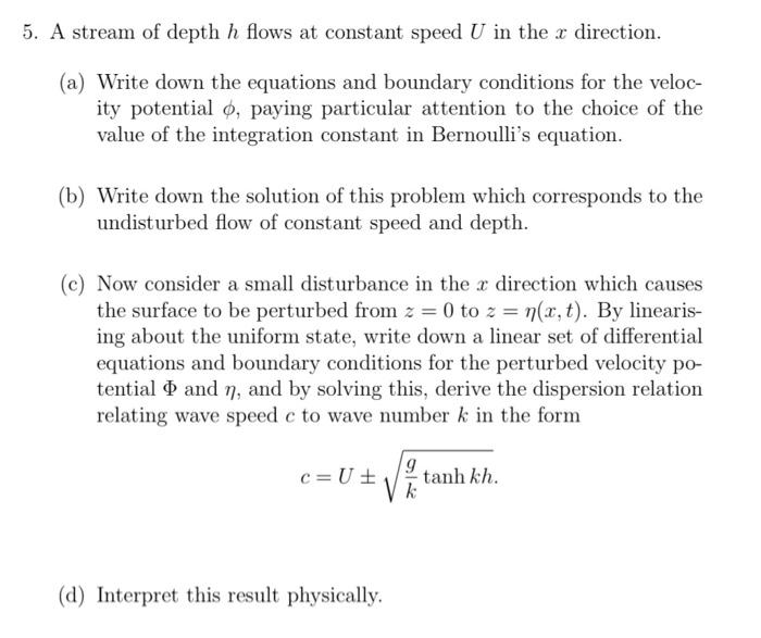 (b) Write down the solution of this problem which | Chegg.com