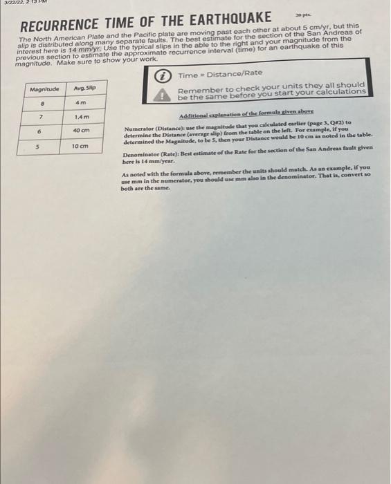 Solved Name: EARTHQUAKE LAB The goal of this tab is to learn | Chegg.com