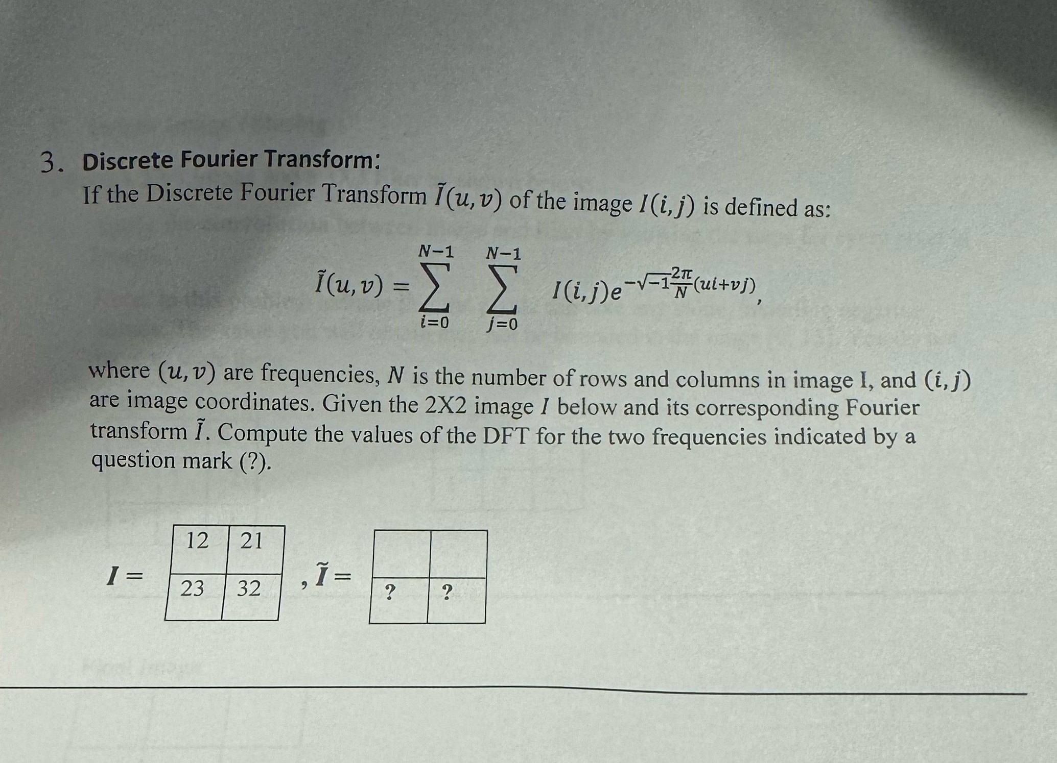 Solved Discrete Fourier Transform:If the Discrete Fourier | Chegg.com