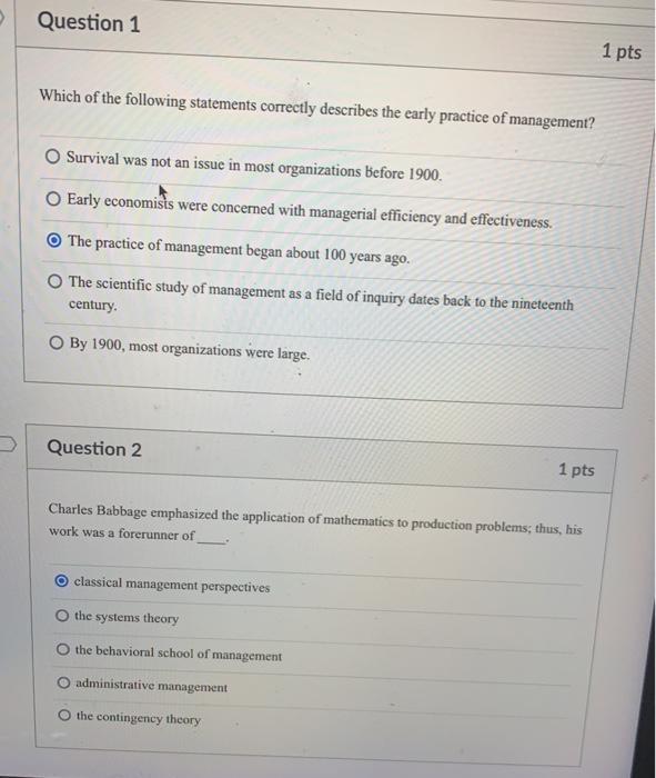 Solved 1 pts Question 3 How can managers use knowledge of | Chegg.com