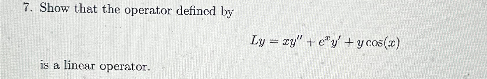 Show that the operator defined | Chegg.com