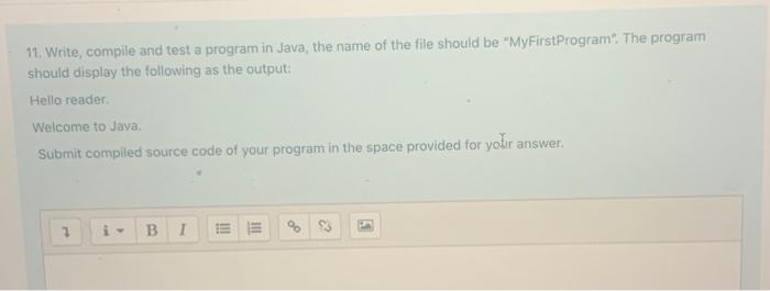 Solved 11 Write Compile And Test A Program In Java The 3180