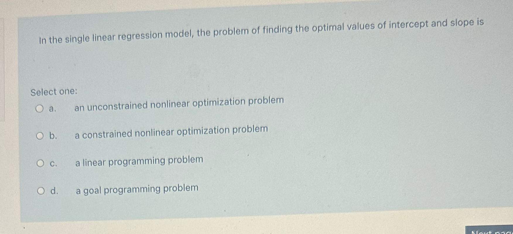 Solved In the single linear regression model, the problem of | Chegg.com