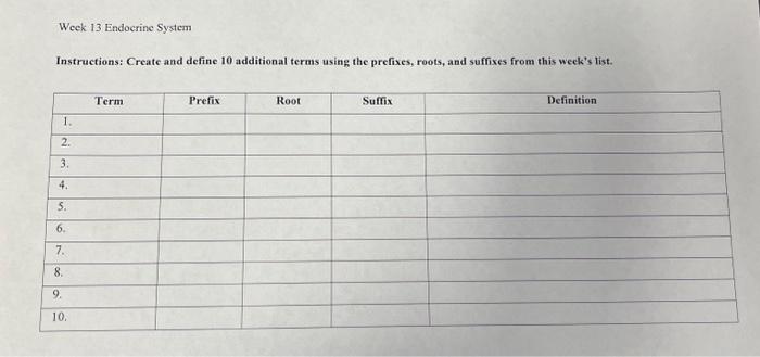 Solved define the following terms using their | Chegg.com