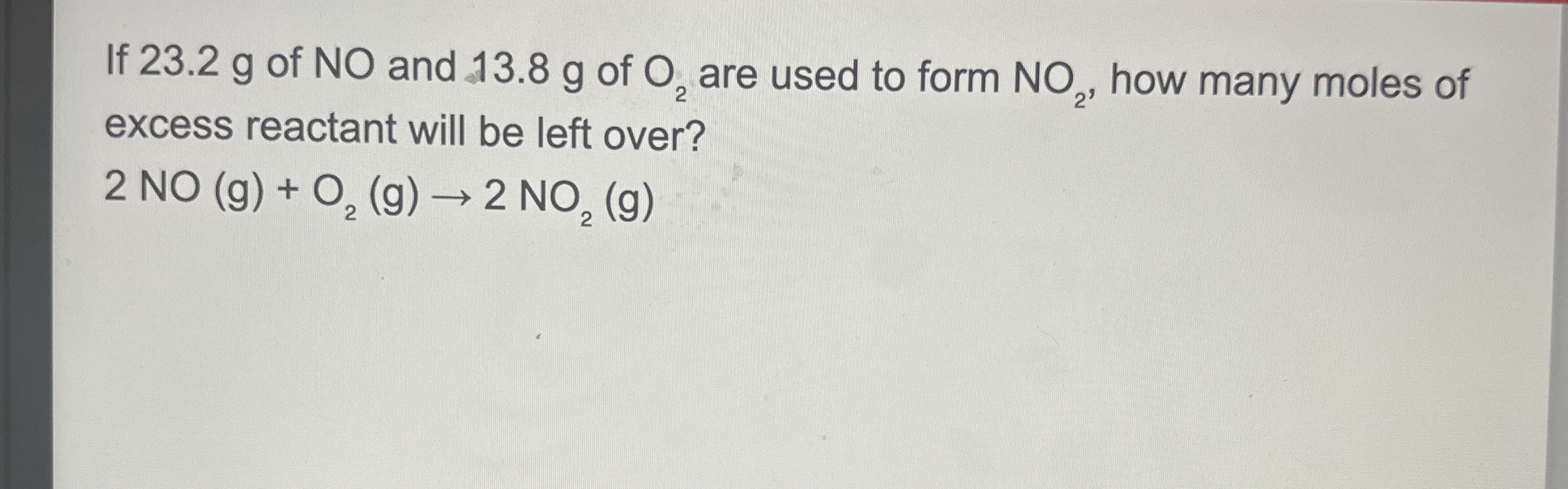 Solved In the reaction below, 7.0 ﻿mol of NO and 5.0 ﻿mol of | Chegg.com
