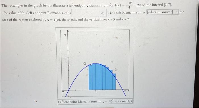Solved The rectangles in the graph below illustrate a left | Chegg.com