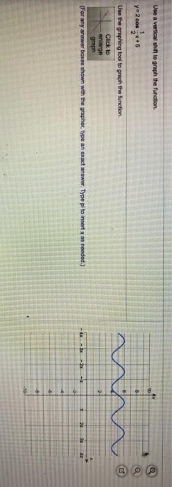 Solved Use a vertical shinto graph the function Ay 10 Q y2 | Chegg.com