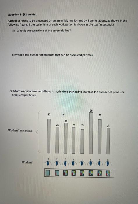 Solved Question 5 (12 points). A product needs to be | Chegg.com