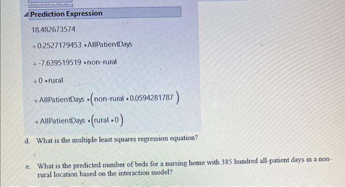 Solved Effect Tests Prediction Expression | Chegg.com