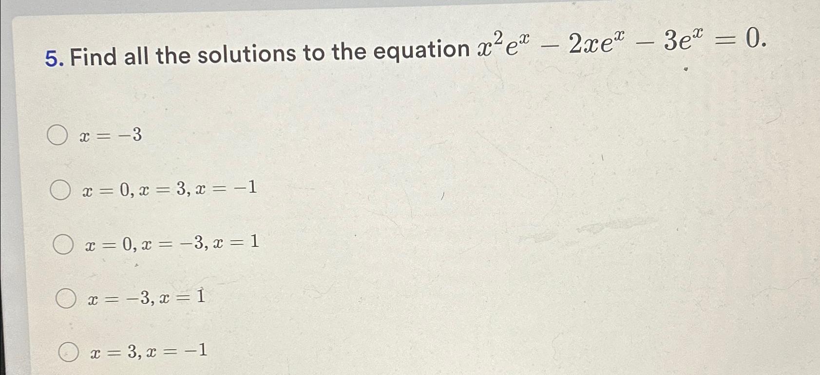 Solved Find all the solutions to the equation | Chegg.com
