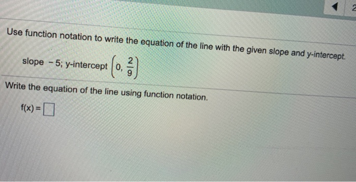 Solved 2 Use function notation to write the equation of the | Chegg.com