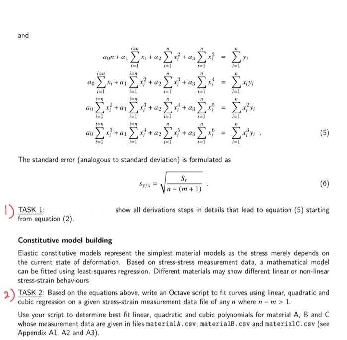 Solved Least-squares Regression The method of least squares | Chegg.com