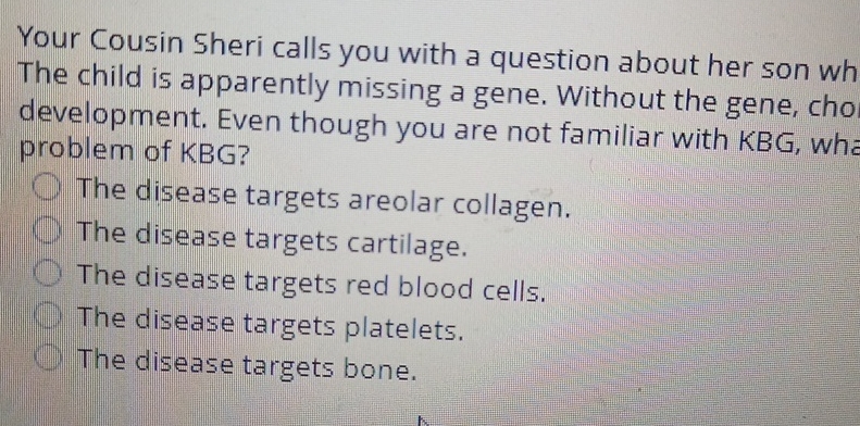Solved Your Cousin Sheri calls you with a question about her | Chegg.com