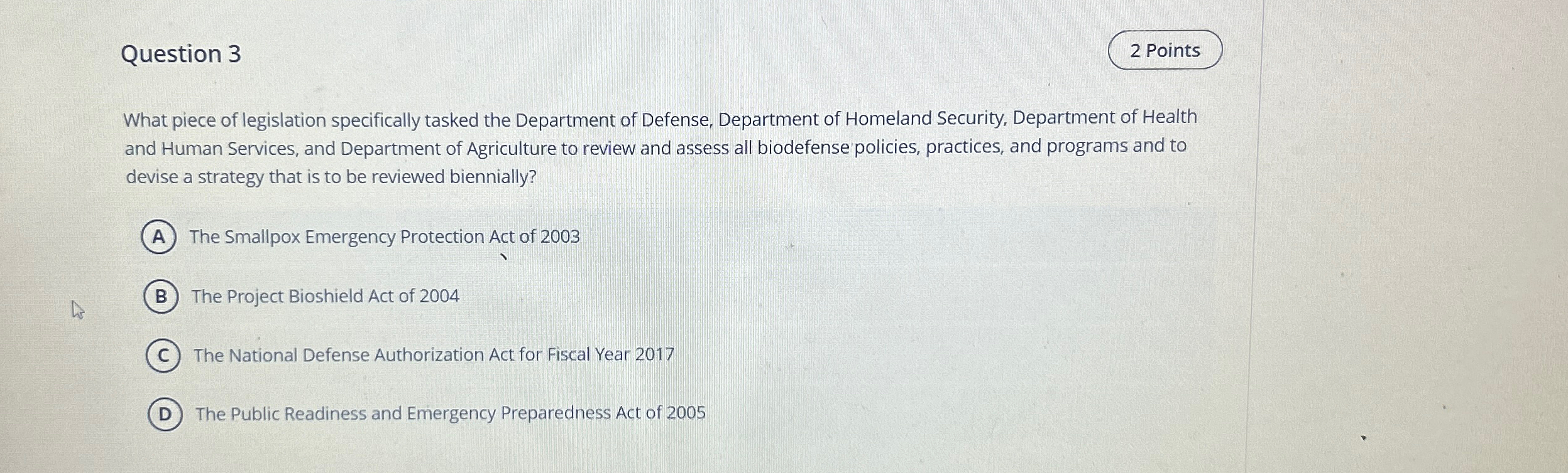 Solved Question 32 ﻿PointsWhat piece of legislation | Chegg.com
