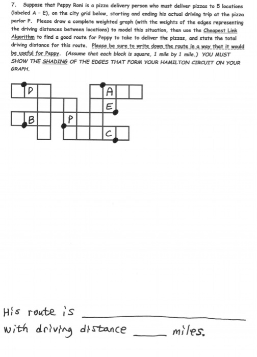 Solved 7. Suppose that Peppy Roni is a pizza delivery person | Chegg.com