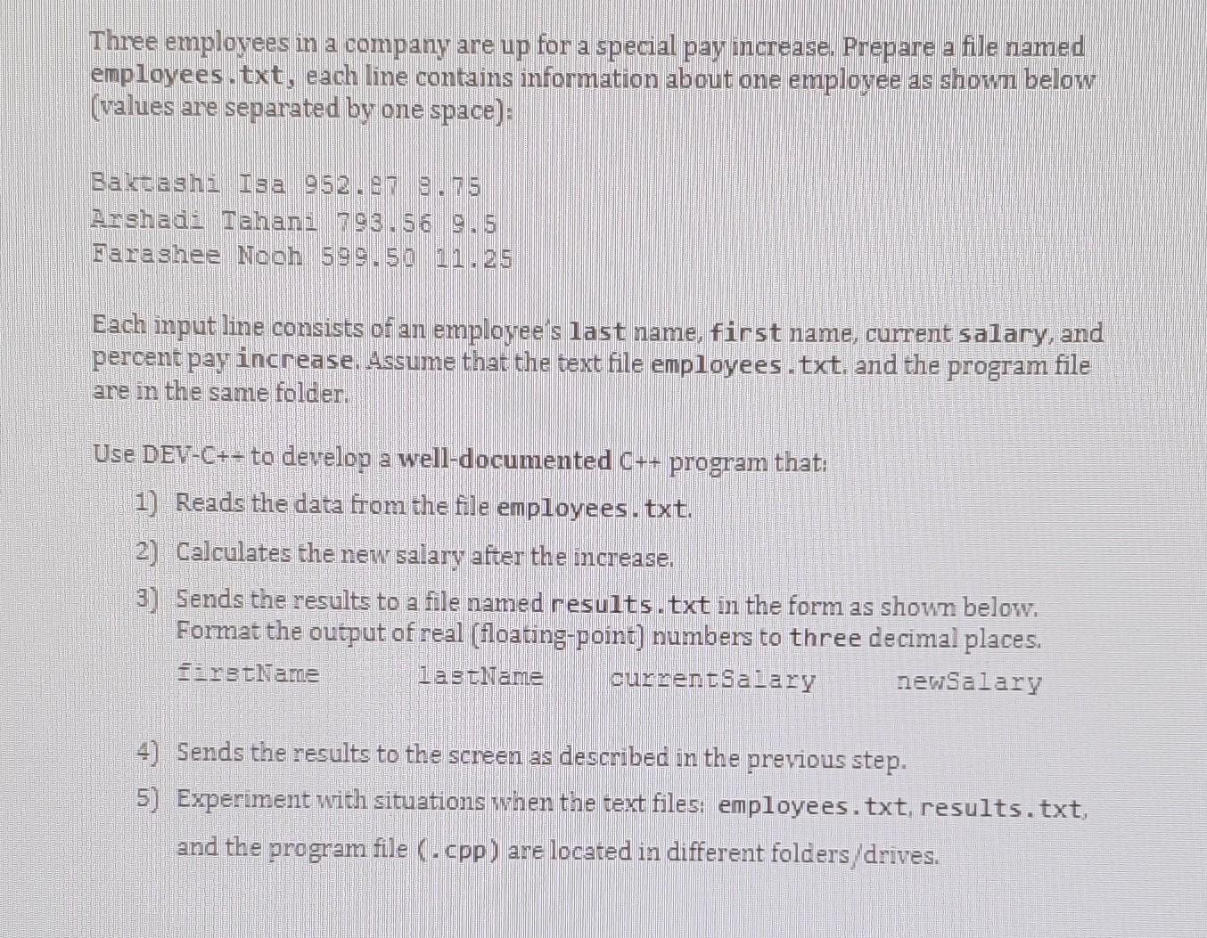 Solved Three Employees In A Company Are Up For A Special Pay 2456