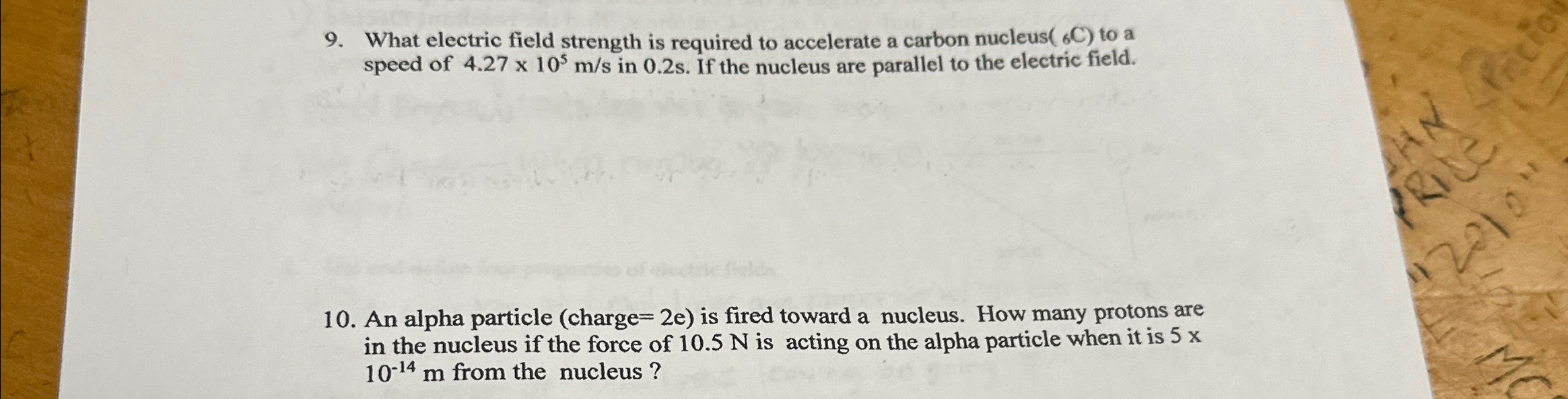Solved What electric field strength is required to | Chegg.com
